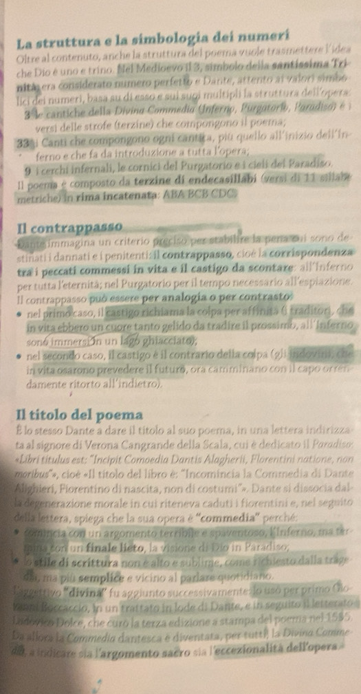 Risolto:La struttura e la simbologia dei numerí Oltre al contenuto ...