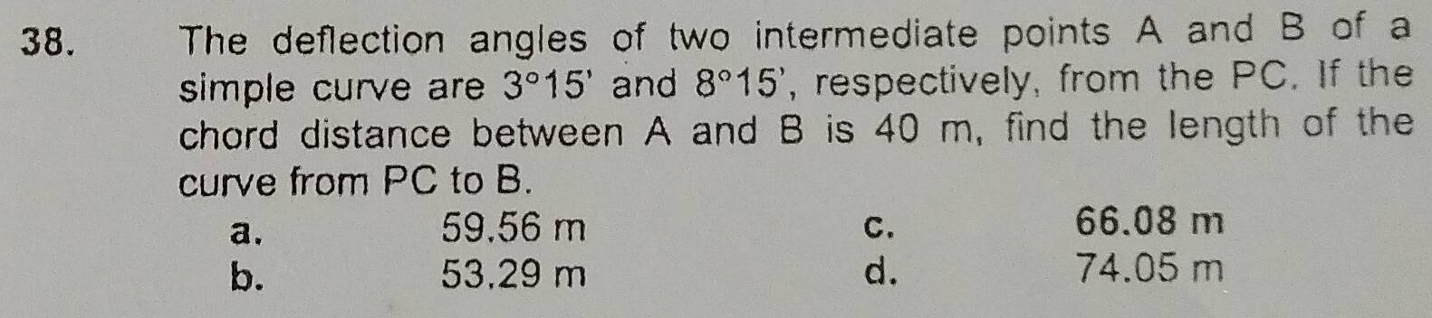 Solved: The deflection angles of two intermediate points A and B of a ...