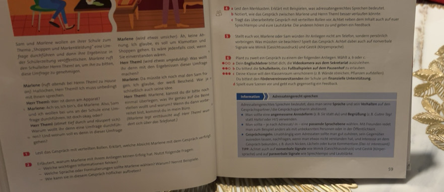 Gelöst:E9 a Lest den Merkkästen. Erklärt mit Beispielen, was ...