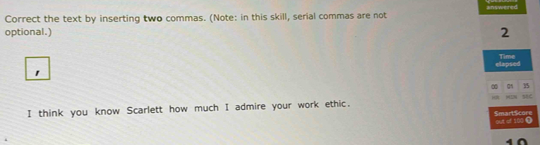 Solved: answered Correct the text by inserting two commas. (Note: in ...