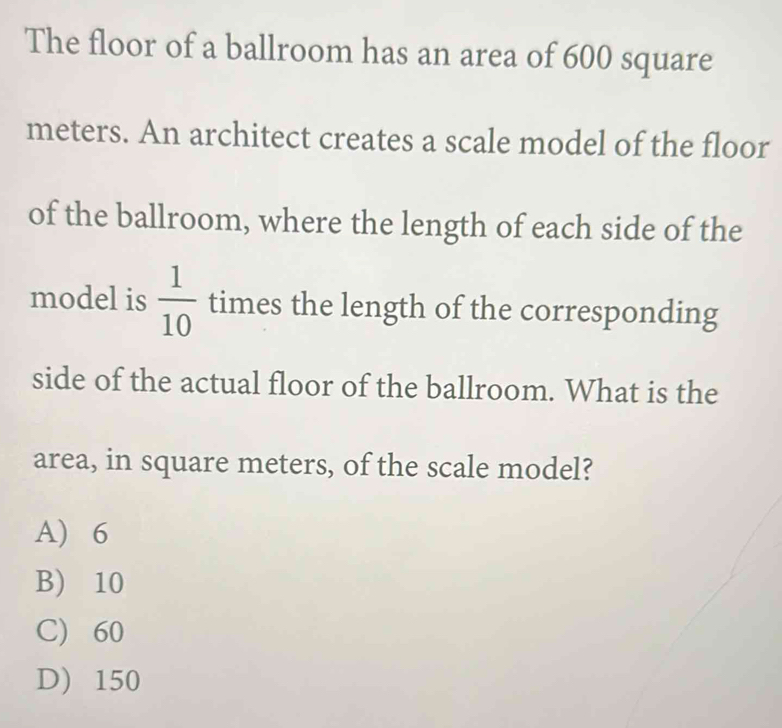 แก้ไขแล้ว:The floor of a ballroom has an area of 600 square meters. An ...