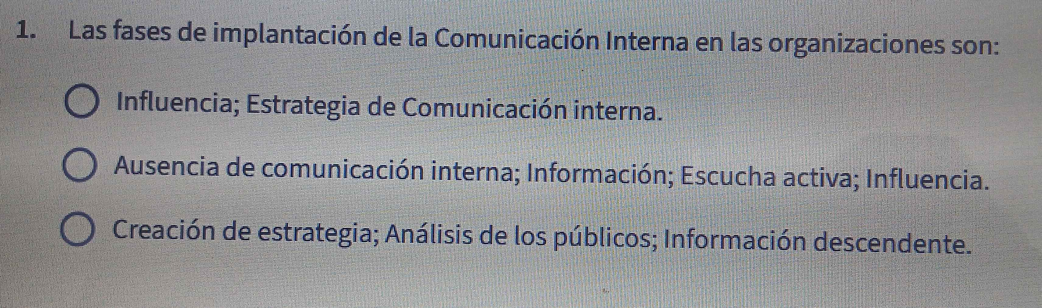 Resuelto:Las fases de implantación de la Comunicación Interna en las ...