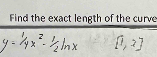 Solved: Find the exact length of the curve [Calculus]