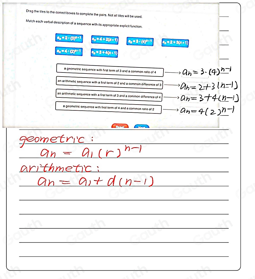 Solved: Drag the tiles to the correct boxes to complete the pairs. Not ...