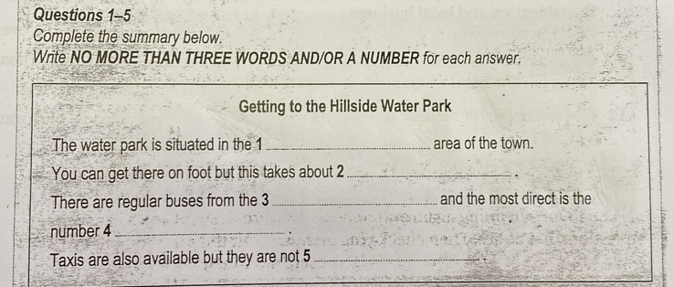 Solved: Complete the summary below. Write NO MORE THAN THREE WORDS AND ...
