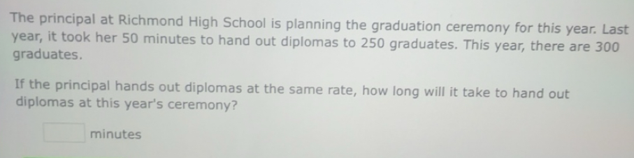 Solved: The principal at Richmond High School is planning the ...