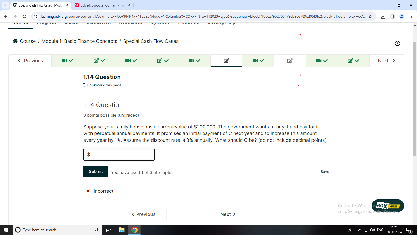 Solved: Special Cash Flow Cases | Modu Solved: Suppose your family ho X ...
