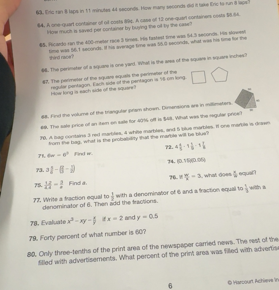 Gelöst:Eric ran 8 laps in 11 minutes 44 seconds. How many seconds did ...