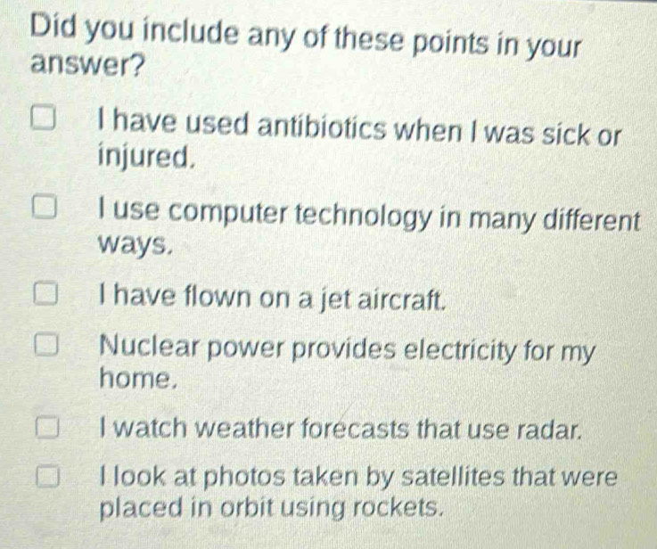 Solved: Did you include any of these points in your answer? I have used ...