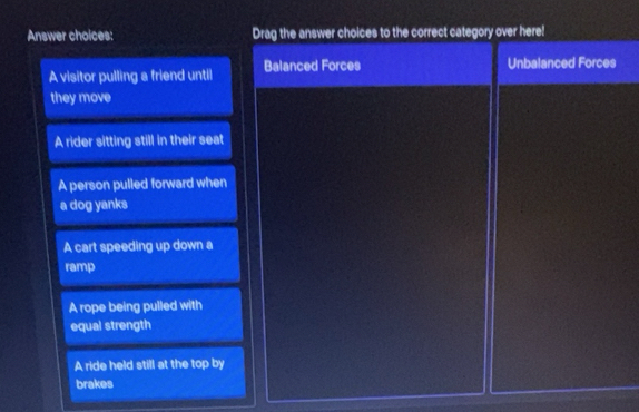 Solved: Answer choices: Drag the answer choices to the correct category ...
