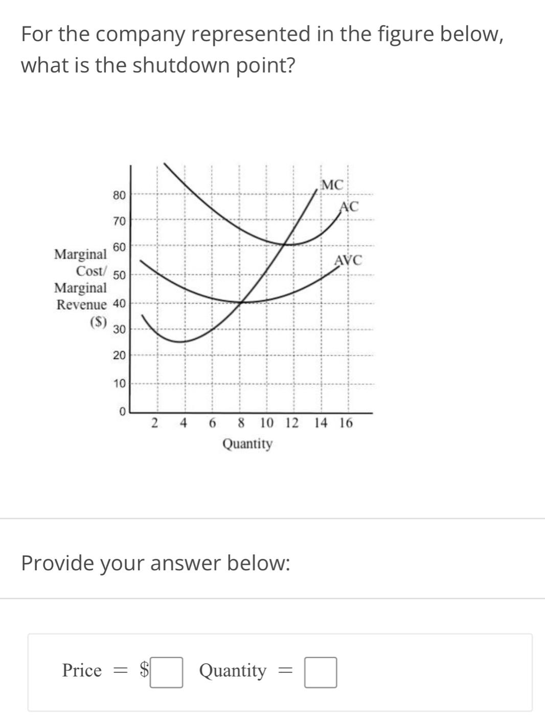 Solved: For the company represented in the figure below, what is the ...