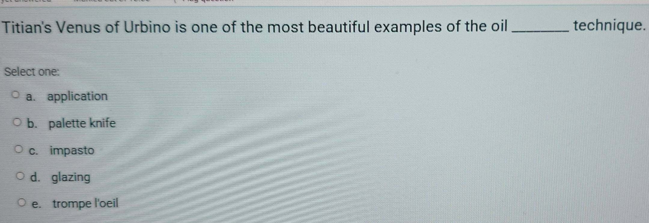 Solved: Titian's Venus of Urbino is one of the most beautiful examples ...
