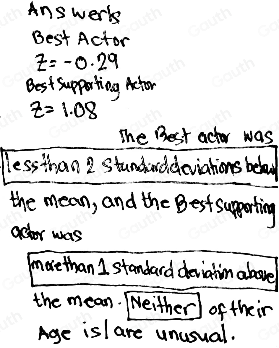 Solved: The table shows population statistics for the ages of Best ...