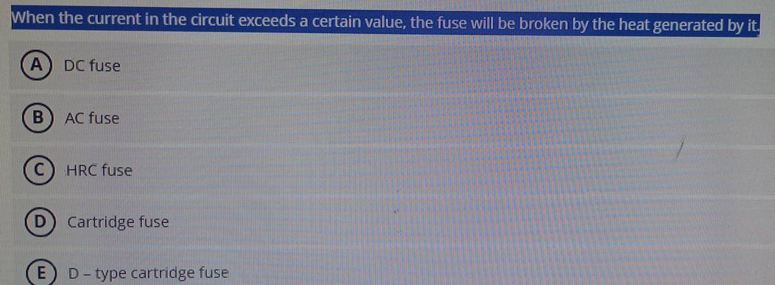 Resuelto:When the current in the circuit exceeds a certain value, the ...