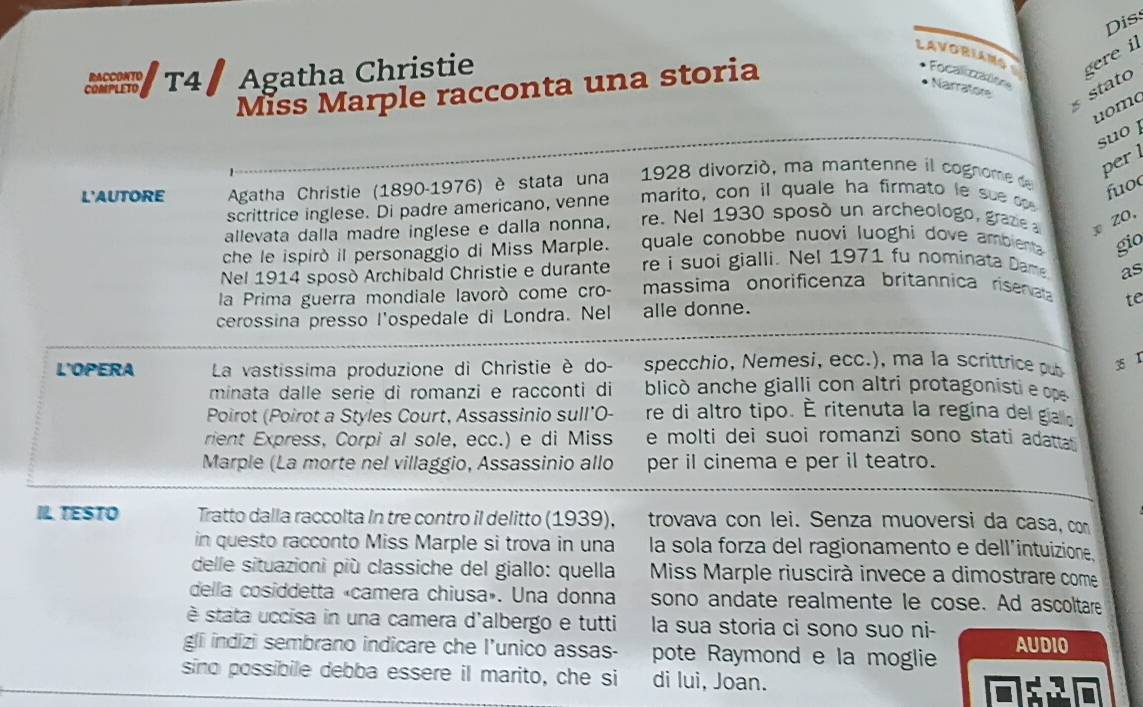 Risolto:Dis LAVORIANS Focal cation stato gere il COMPLETO T4 Agatha ...
