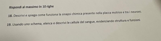 Risolto:Rispondi al massimo in 10 righe 18. Descrivi e spiega come ...