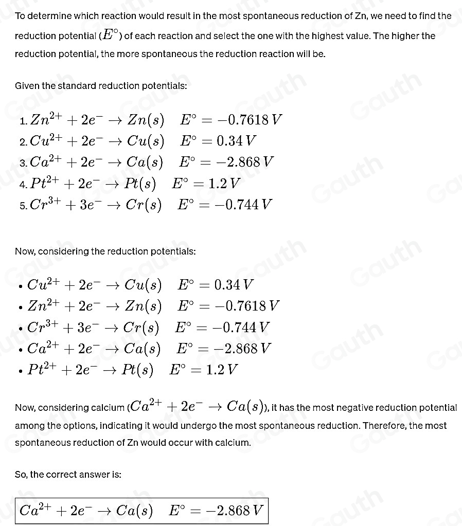 Solved: You want to build an electrochemical cell which produces solid ...