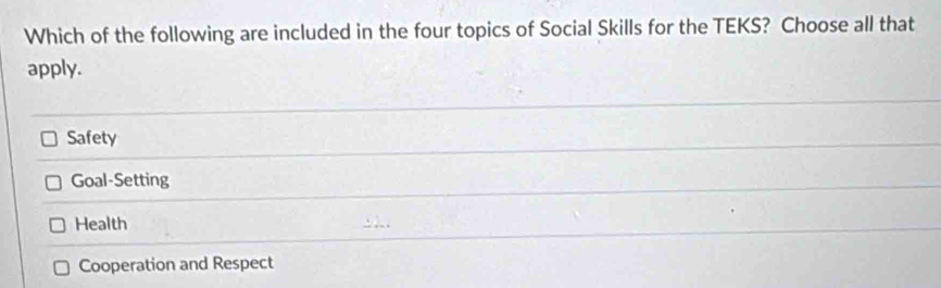 Solved: Which of the following are included in the four topics of ...