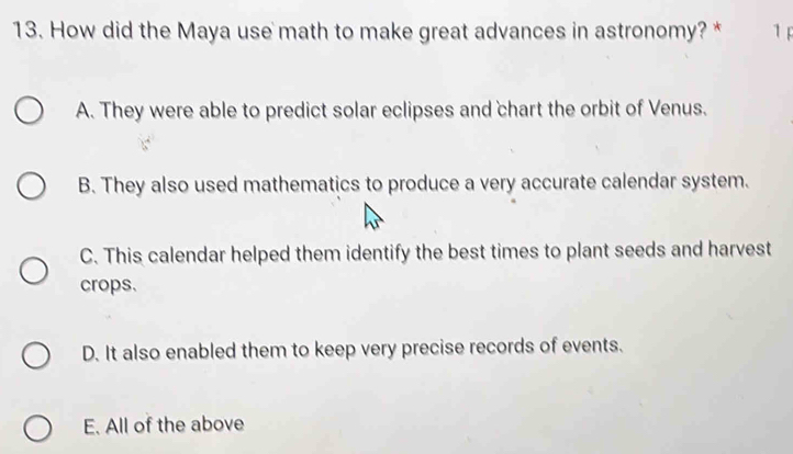 Solved: How did the Maya use math to make great advances in astronomy ...