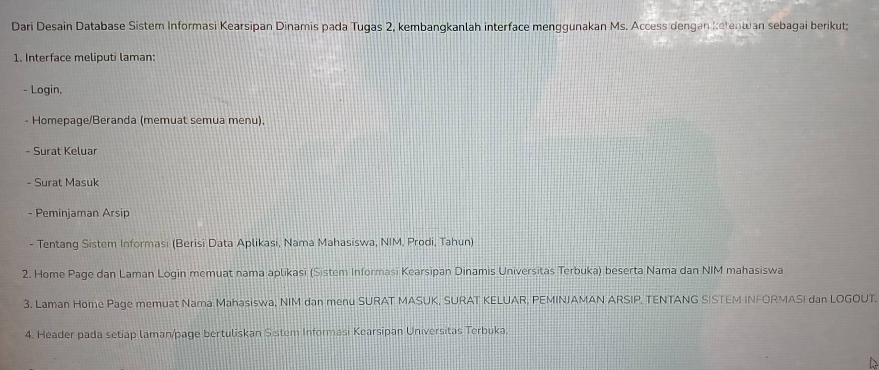 Telah dijawab:Dari Desain Database Sistem Informasi Kearsipan Dinamis ...