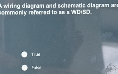 Solved: A wiring diagram and schematic diagram are commonly referred to ...