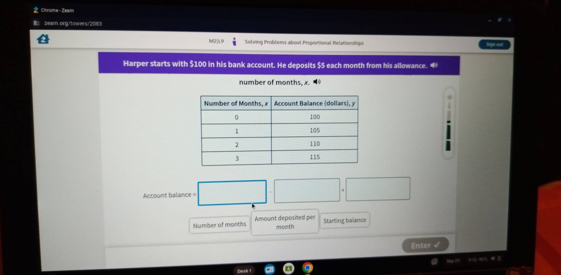 Solved: Chrome - Zearn zearn.org/towers/2083 M2|L9 Solving Problems ...
