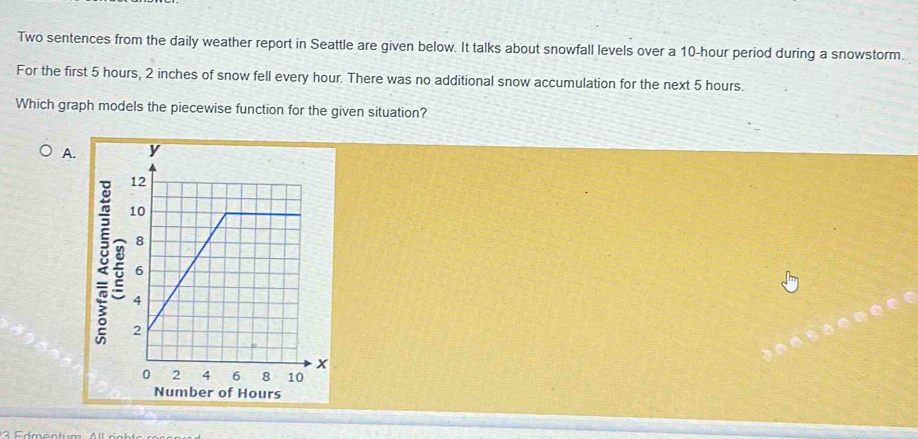 Two sentences from the daily weather report in Seattle are given below ...