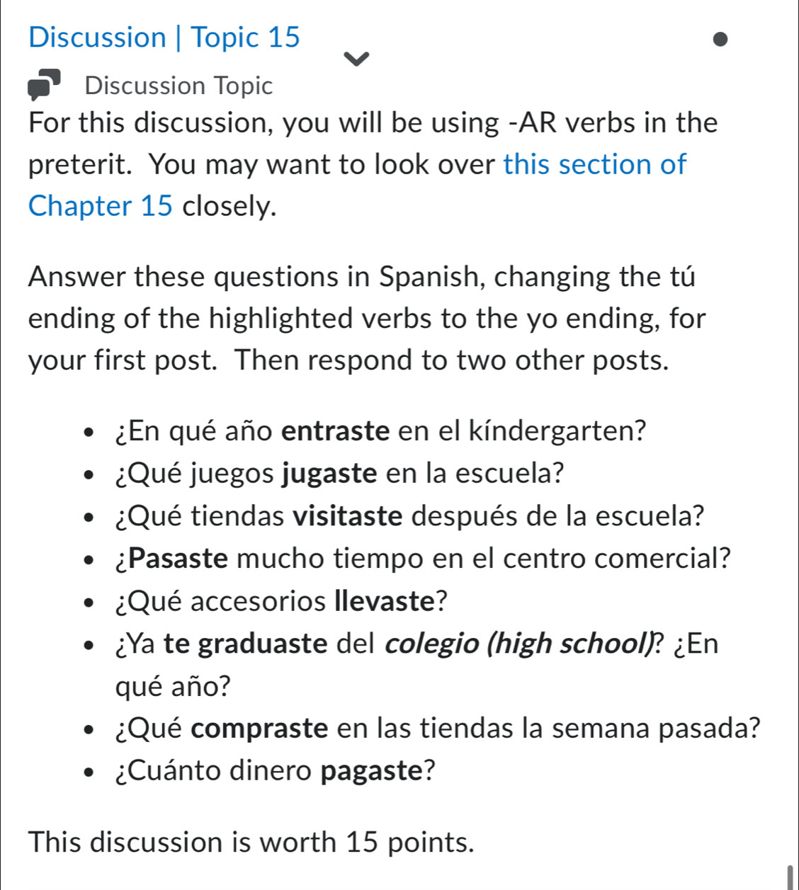 Solved: Discussion | Topic 15 Discussion Topic For this discussion, you ...