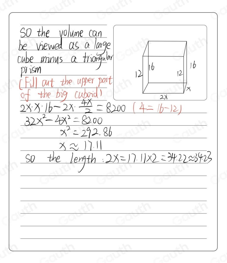 Solved: MAY 2006 CE BOARD' The base of a truncated prism is a rectangle ...