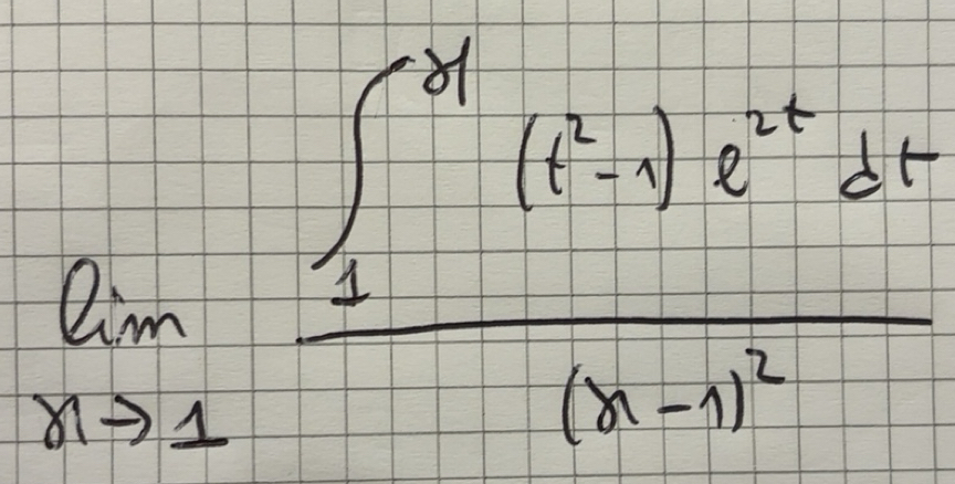 Risolto:limlimits _xto 1frac (∈t _1)^(-x)(x^2· frac 1(x-n)^2