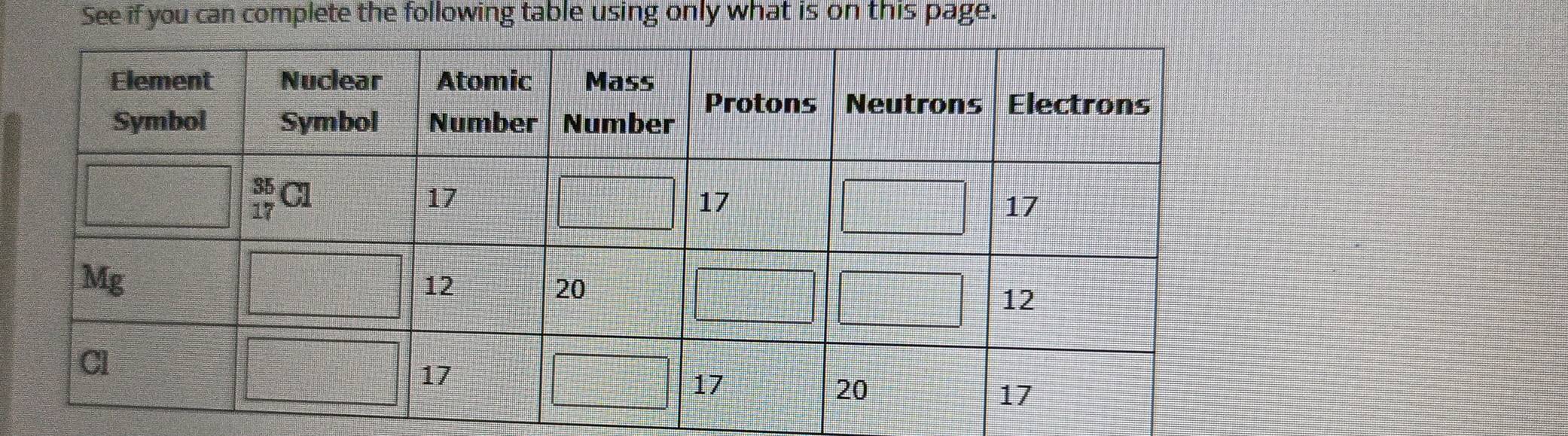 Solved: See if you can complete the following table using only what is on this page. [Math]