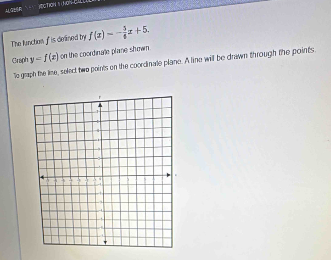 Solved: ALGEBR SECTION 1 (NON CALCul) The function f is defined by f(x ...