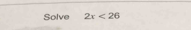 Solved: Solve 2x