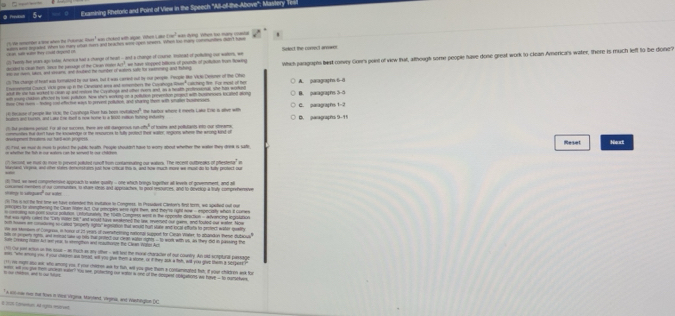 Solved: = Examining Rhetoric and Point of View in the Speech 'All-ofl ...