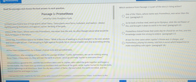 Solved: Read the passages and choose the best answer to each question ...