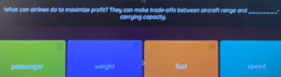 Gelöst:What can airlines do to maximize profit? They can make trade ...