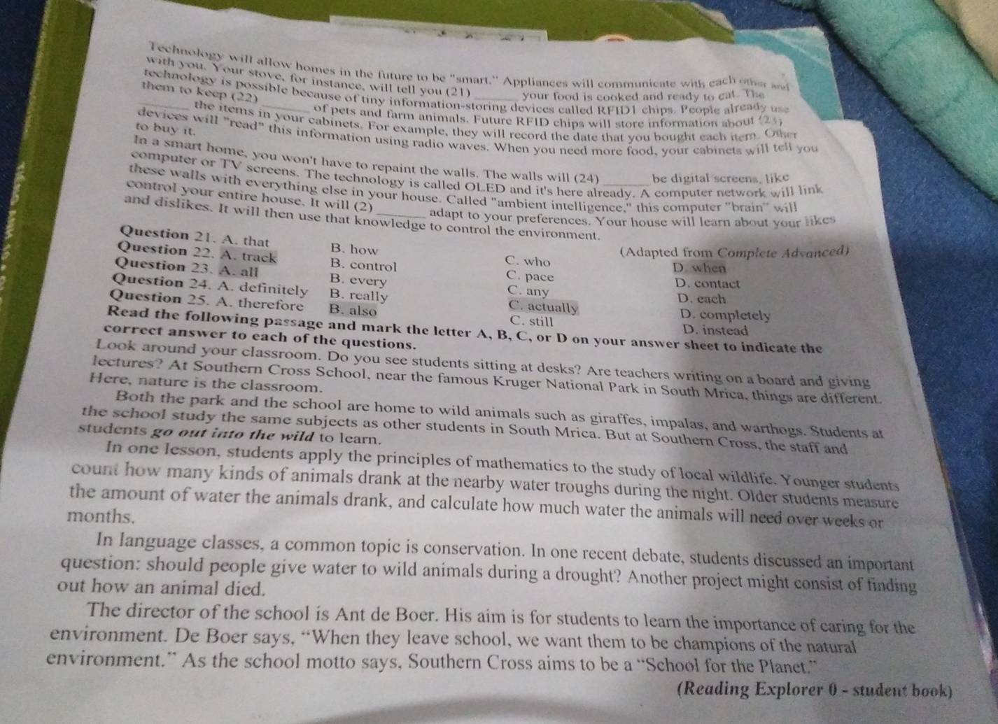 Giải quyết:Technology will allow homes in the future to be "smart ...