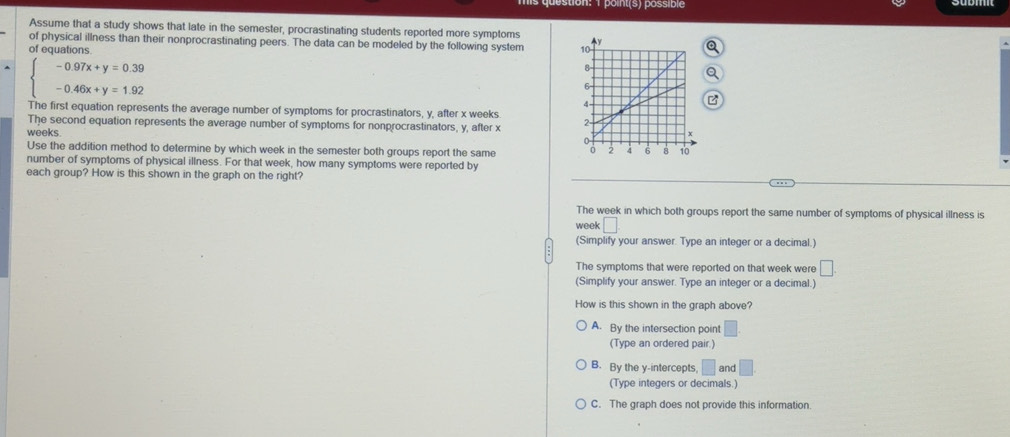 Solved: estion: 1 point(s) possible Assume that a study shows that late ...