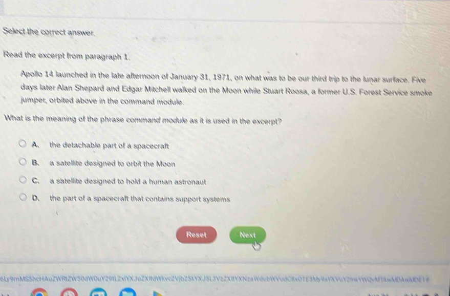 Solved: Select the correct answer. Read the excerpt from paragraph 1 ...