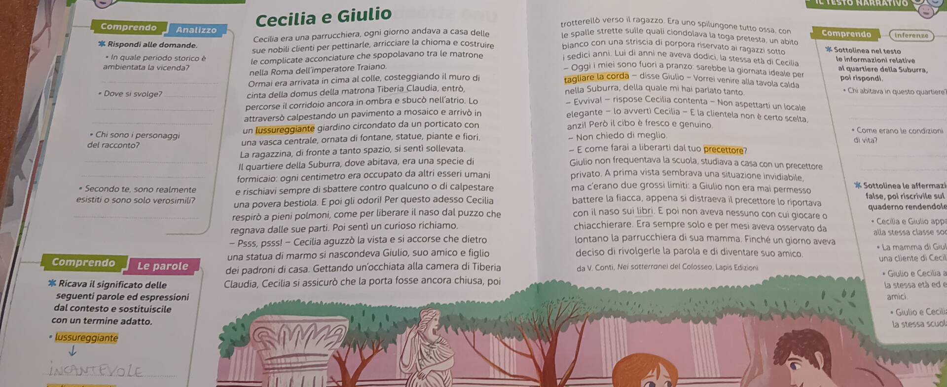 Risolto:Cecilia e Giulio trotterellò verso il ragazzo. Era uno ...