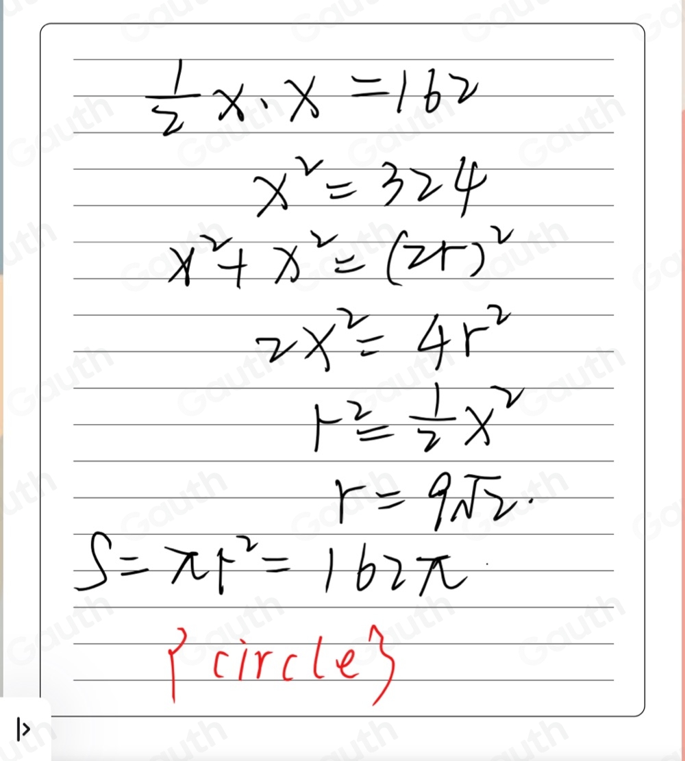Solved: What is the radius of the circle circumscribing an isosceles ...