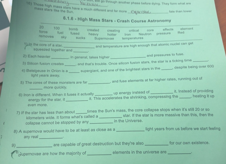 Gelöst:in, still go through another phase before dying. They form what ...