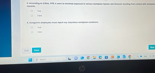 Solved: According to OSHA, PPE is worn to minimize exposure to serious ...
