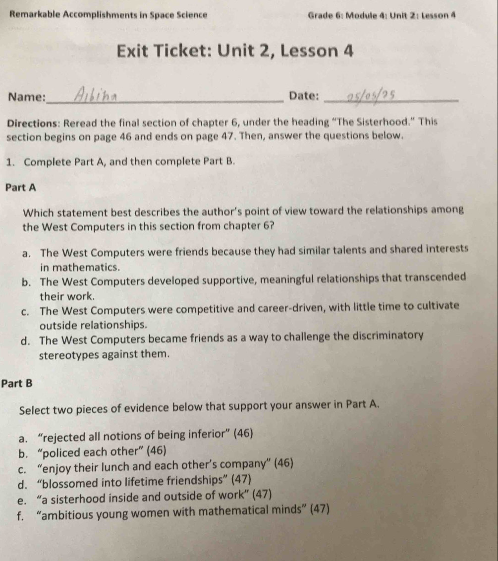 Solved: Remarkable Accomplishments in Space Science Grade 6: Module 4 ...