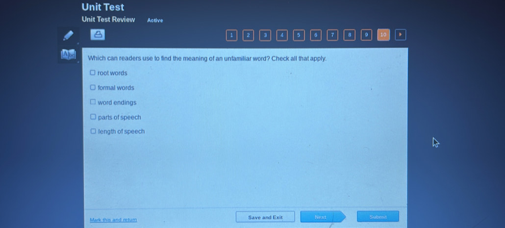 Solved: Unit Test Unit Test Review Active 1 2 3 4 6 7 8 9 10 Which can ...