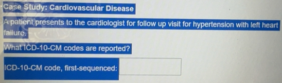Solved: Case Study: Cardiovascular Disease A patient presents to the ...