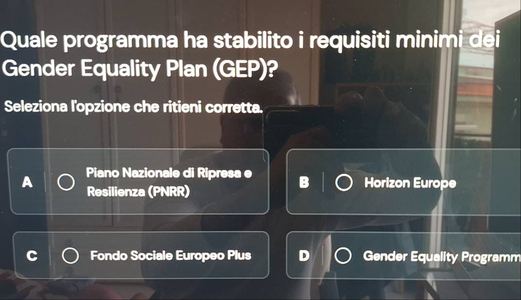 Risolto:Quale programma ha stabilito i requisiti minimi dei Gender ...