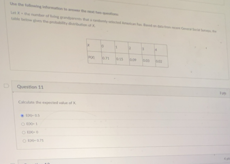 Solved: Use the following information to answer the next two questions ...