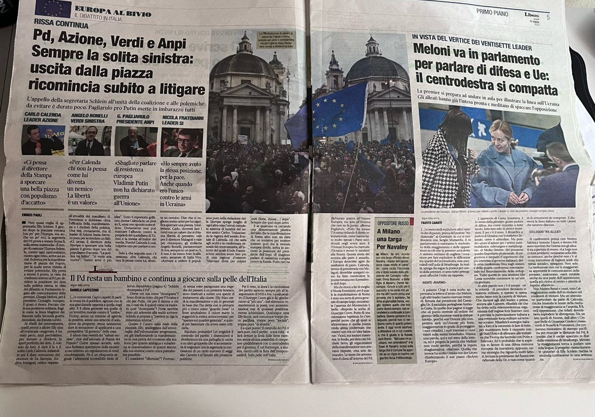 Risolto:EUROPA AL BIVIO PRIMO PIANO Liberc 5 RISSA CONTINUA IL ...