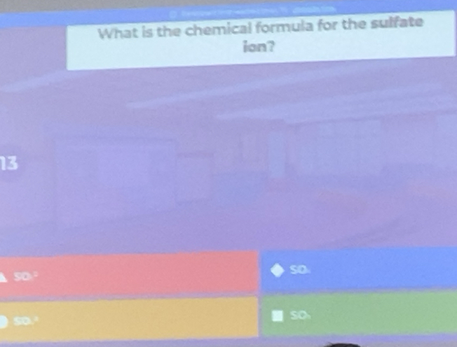 Selesai:What is the chemical formula for the sulfate ion? 13 x^(-1)X^3 ...